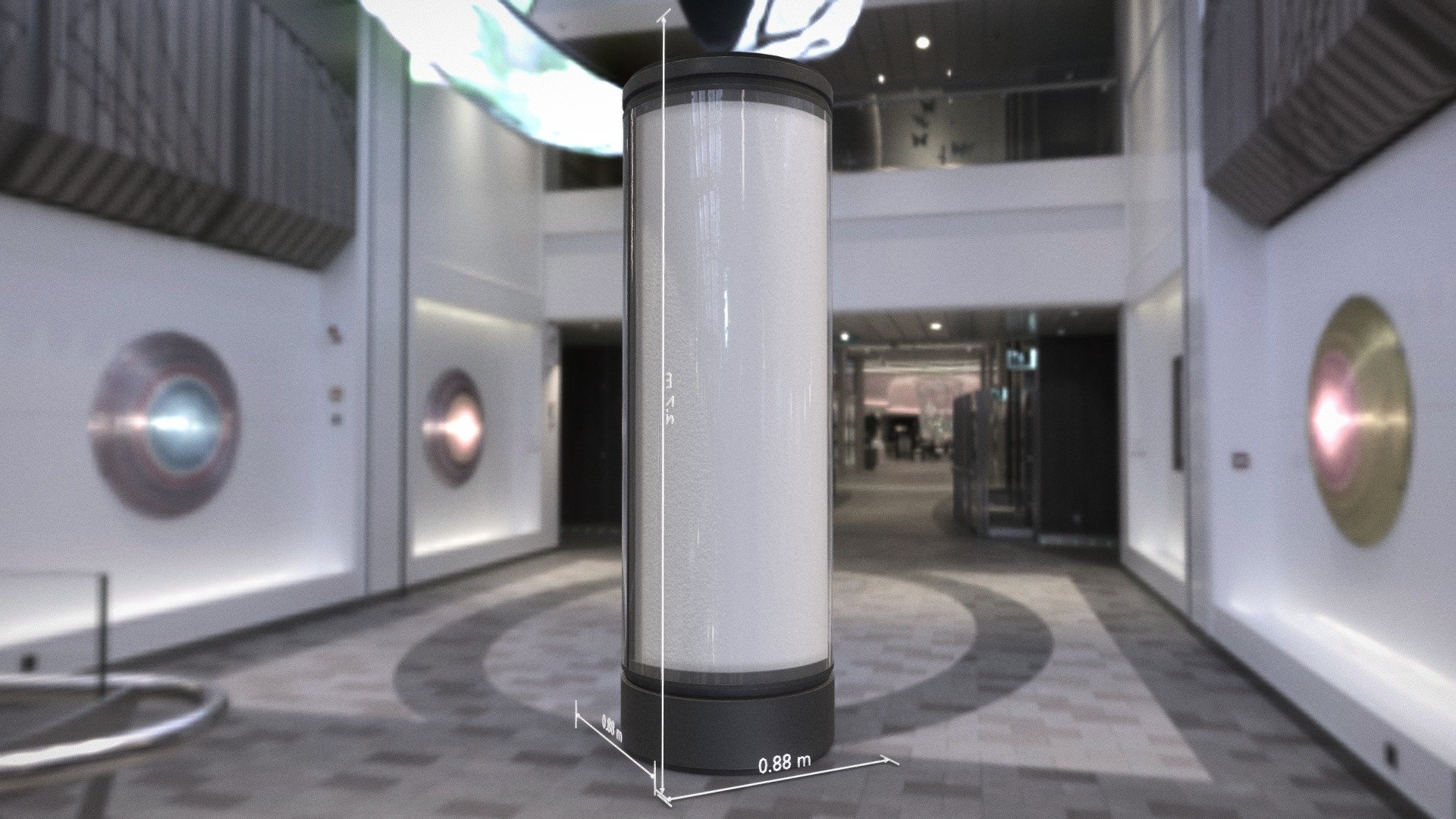 Advertising Pillar with Glass Version 3 - Buy Royalty Free 3D model by ...