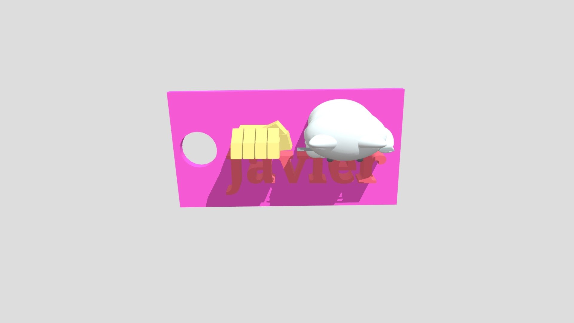 name keychain - javier - Download Free 3D model by it.trackv [0056321 ...