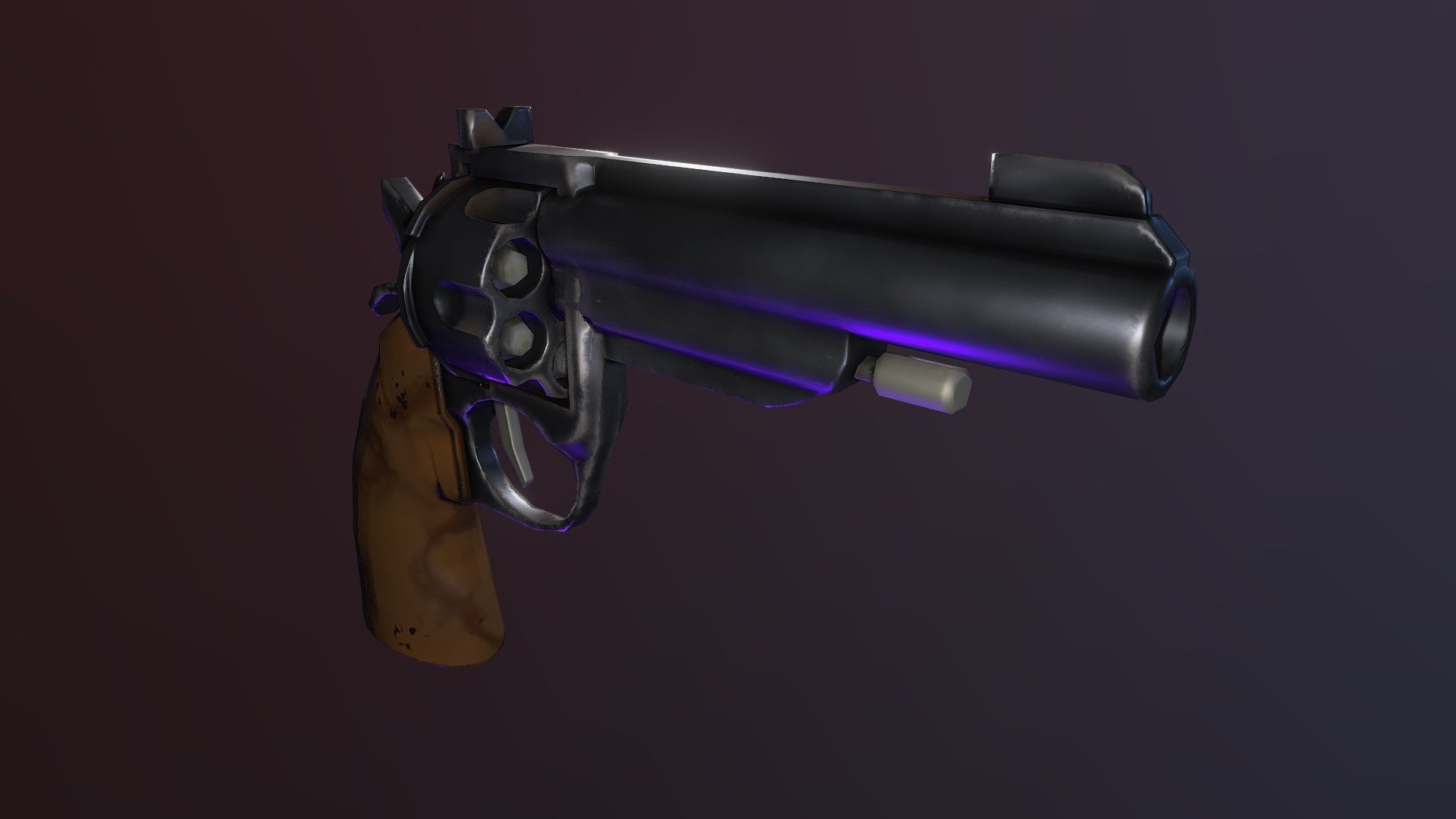 Stylised Revolver - 3D model by Alexander Kirby (@alexanderkirby ...