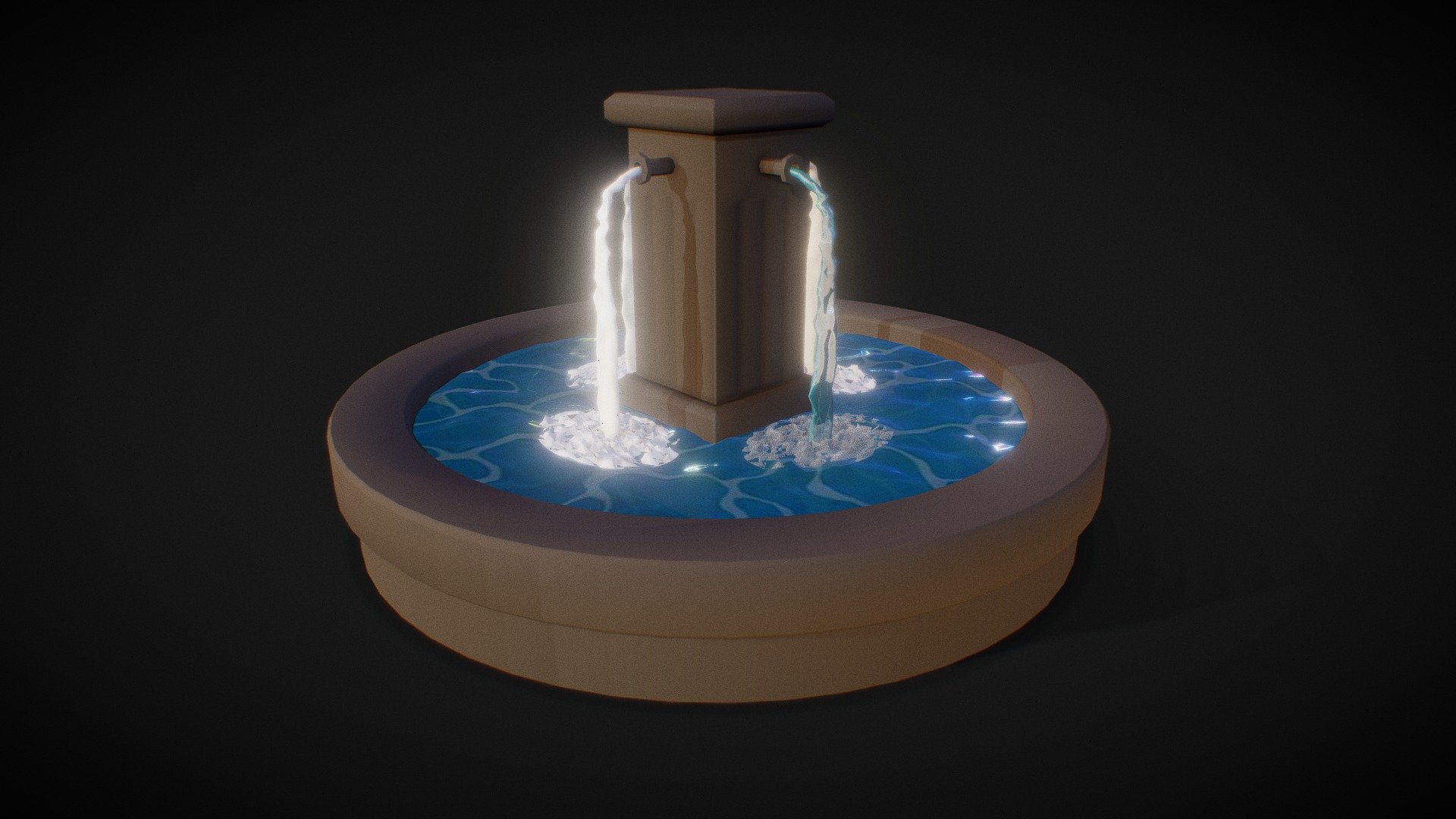 lazy_fountain_water_animation_test - Download Free 3D model by DonikXD ...