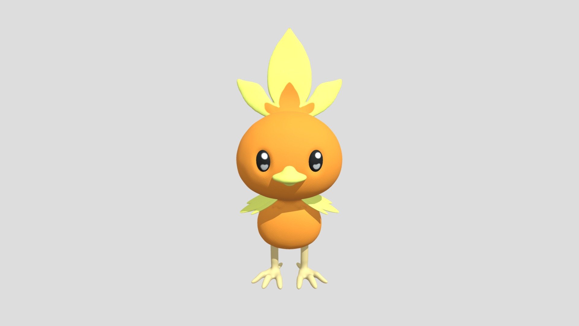 Torchic - 3D model by carlosrayd [005a64b] - Sketchfab