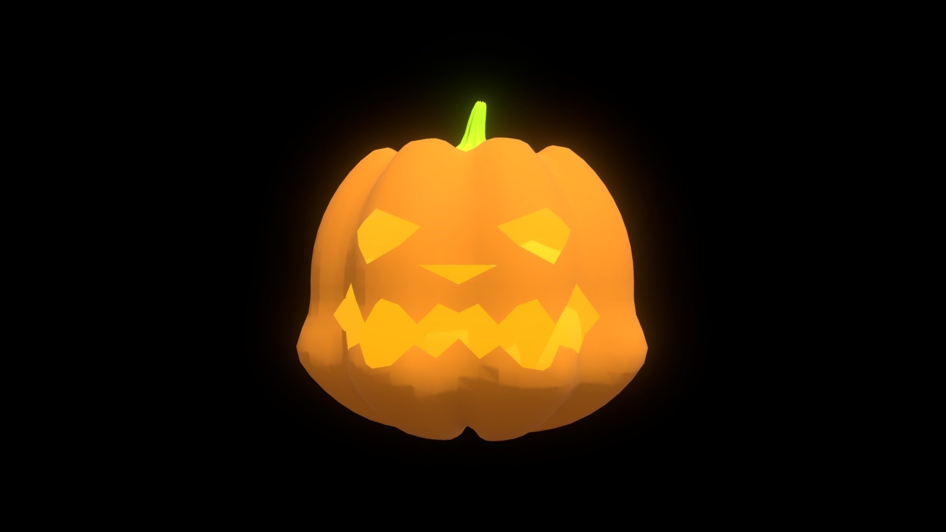 Low-Poly Grumpy Pumpkin - Download Free 3D model by MyUsernameIsGood ...