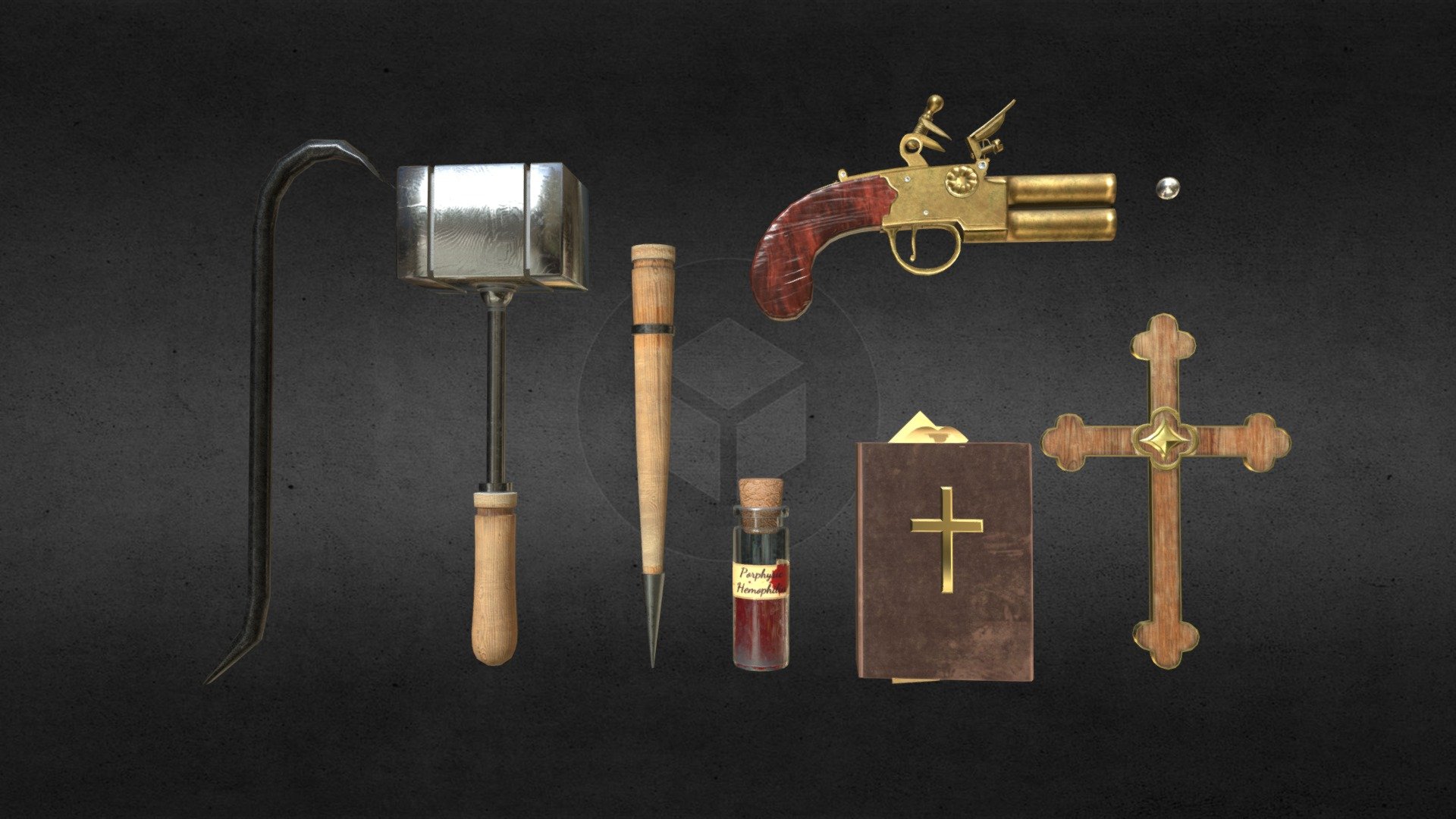 Vampire Slayer Pack - 3D model by Steven.Estrada [005ceeb] - Sketchfab