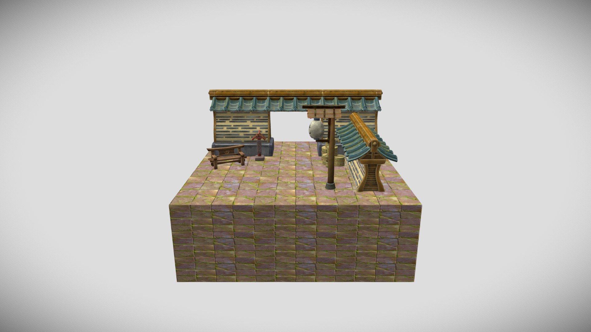 Japanese City - 3D model by boudreau.karoline [005e2d8] - Sketchfab