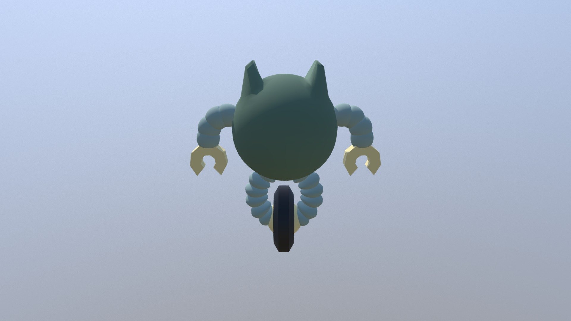 Unicycling Trash Bot - 3D model by 1jhansen [0061d40] - Sketchfab