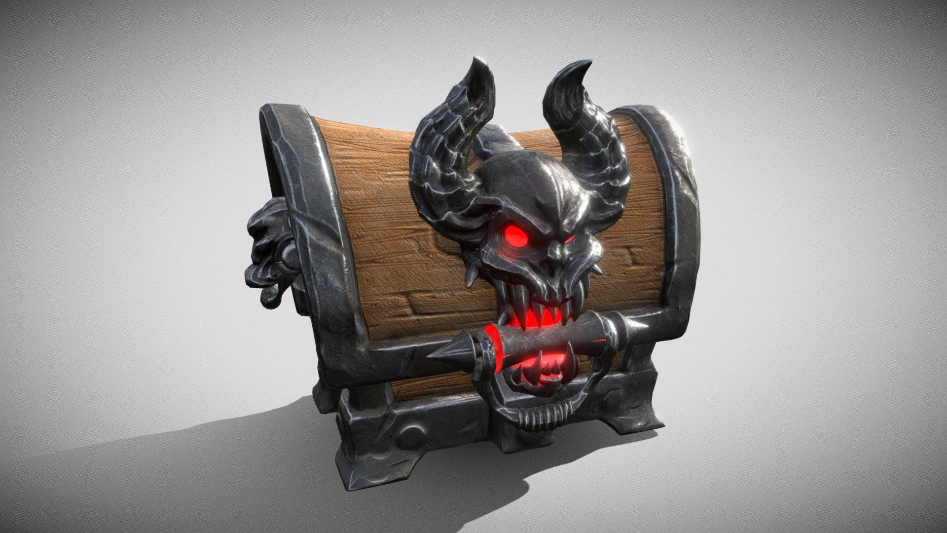 Skull treasure chest - Buy Royalty Free 3D model by Son.Phung [0063720 ...
