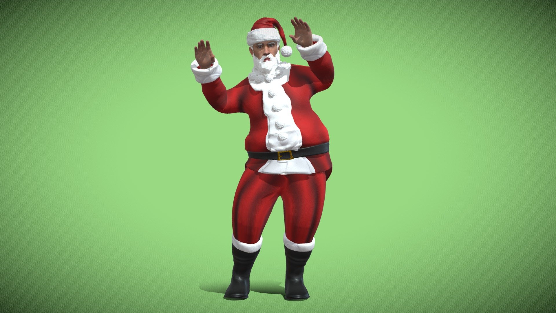 Santa Claus dancing - 3D model by 3D famous people (@baochau3d ...