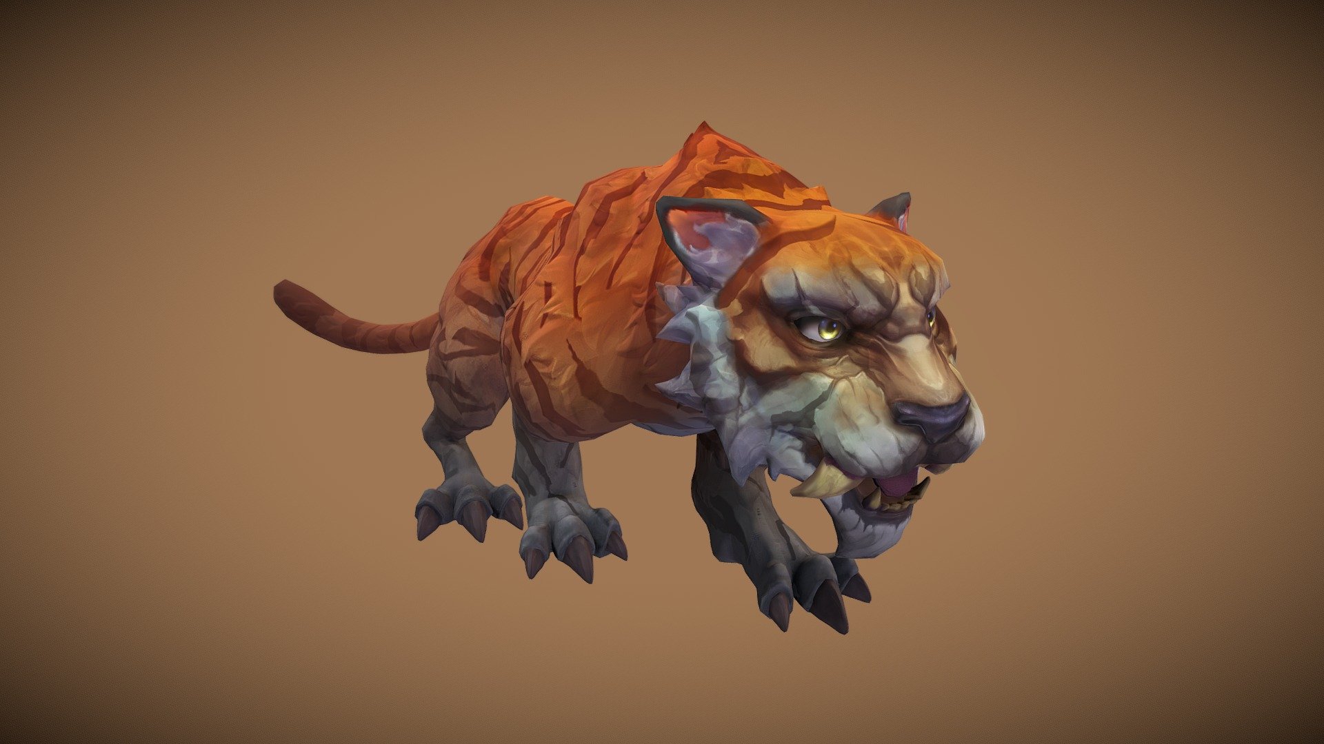 Stylized Tiger - 3D model by N-hance Studio (@Malice6731) [006ac09 ...