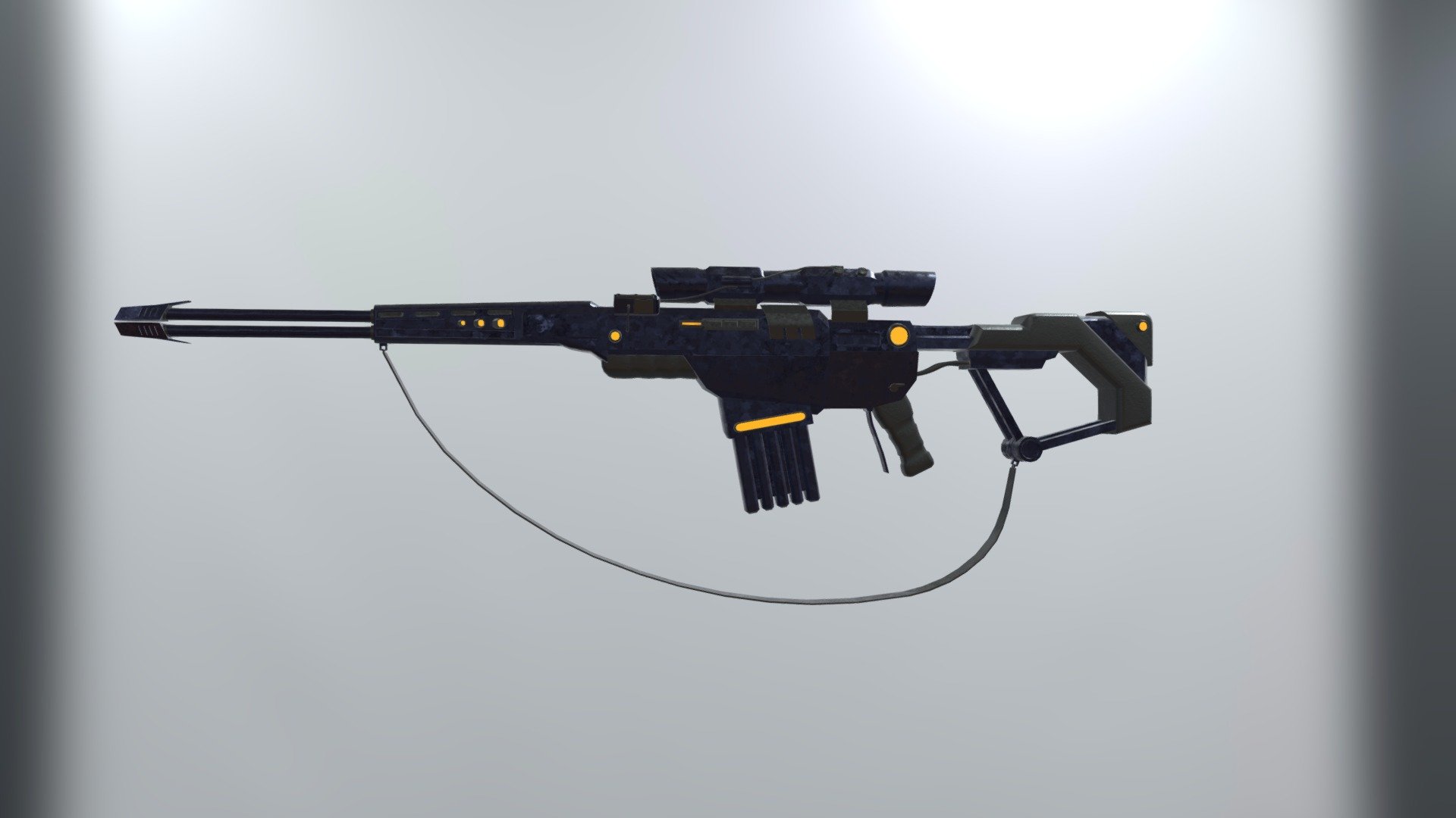 Futuristic themed Sniper rifle - 3D model by Roan (@Karek) [006c90d ...