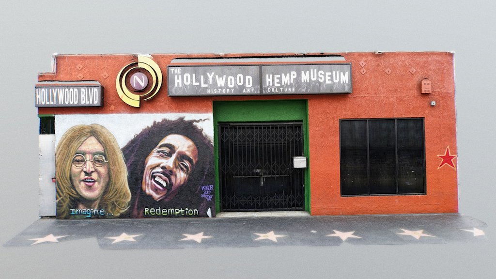 Imagine Wall Mural - Hollywood, CA, USA - 3D model by Pixel Wave ...