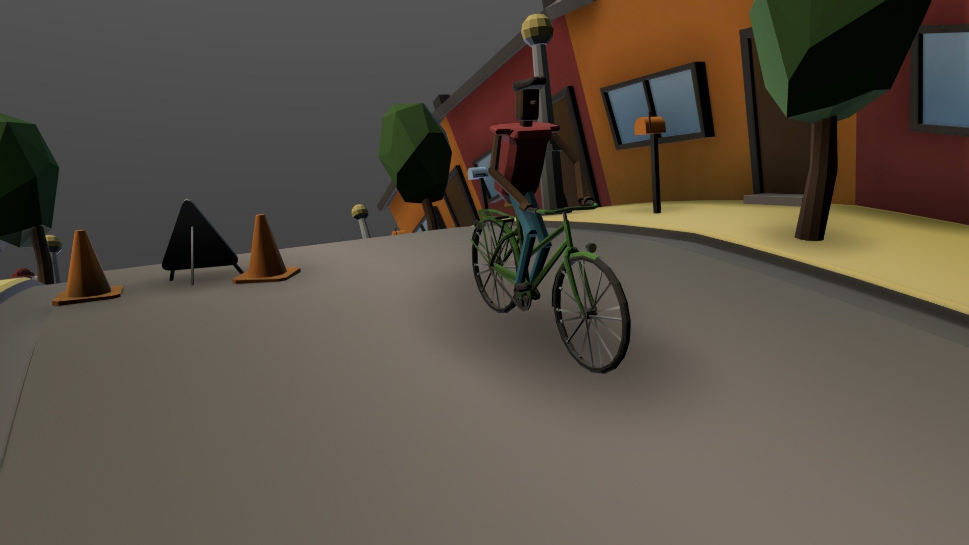 The Cyclist | Low Poly model - 3D model by daan.roobrouck [0070e5e ...
