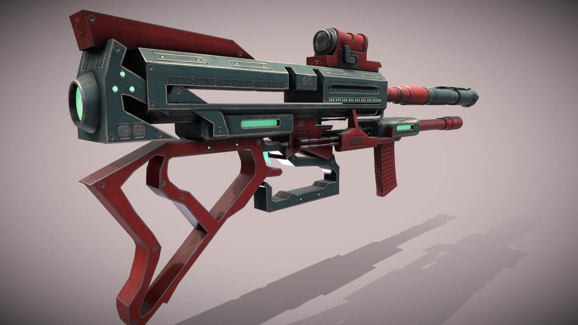 Sci-fi Rifle - Buy Royalty Free 3D model by SnowyTrain [0070ea5 ...