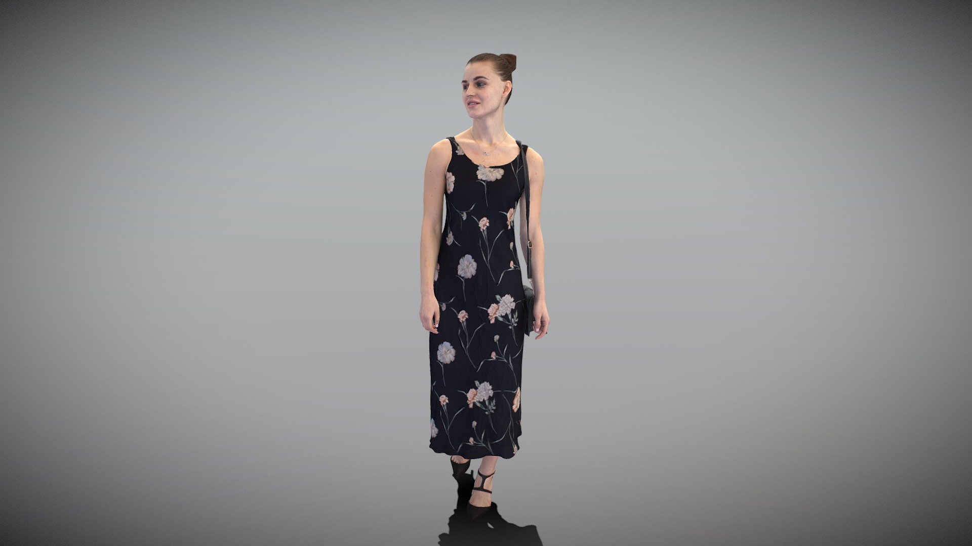 Beautiful lady in long evening dress 399 - Buy Royalty Free 3D model by deep3dstudio [0071f14 ...