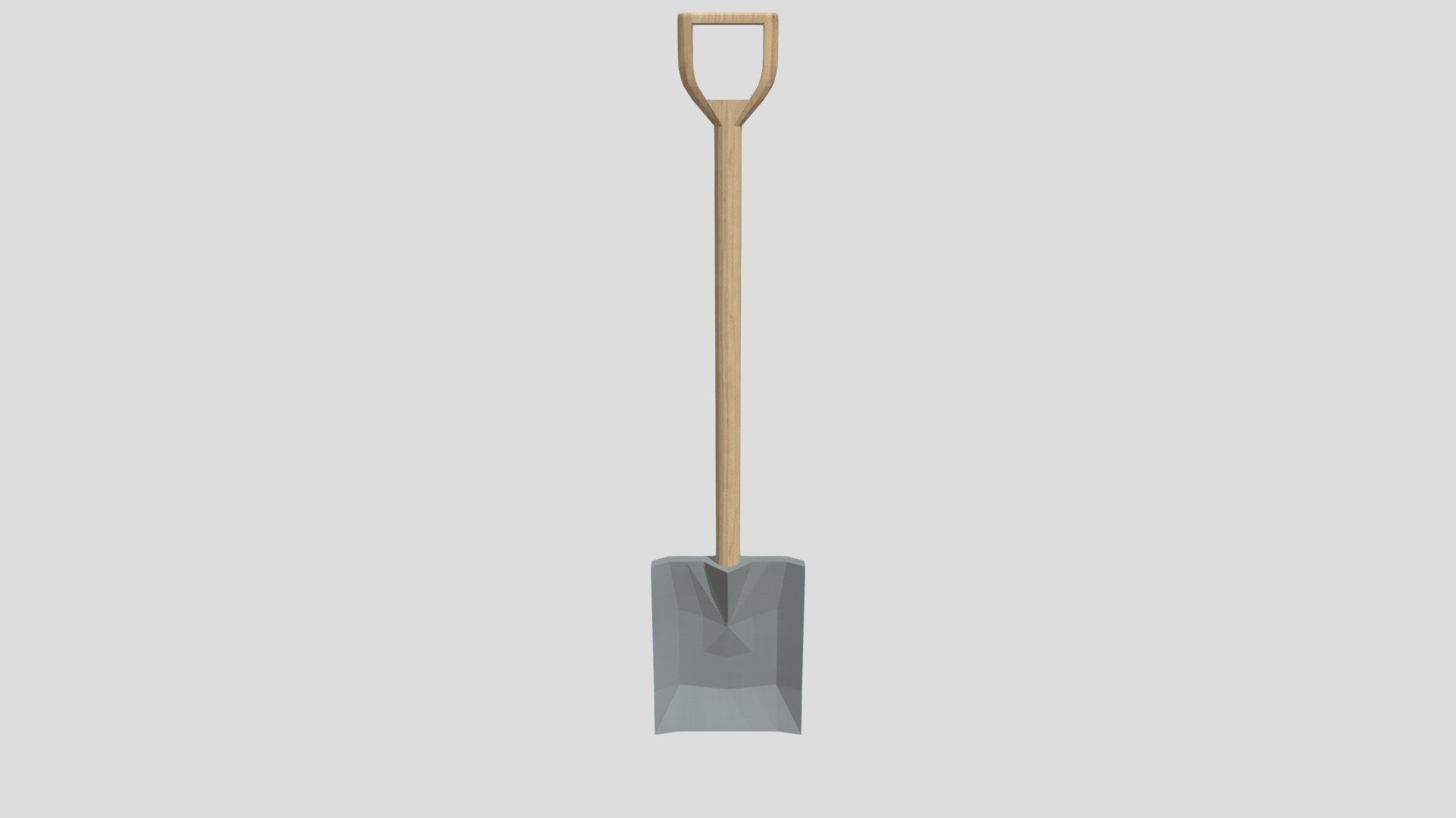 Low Poly Shovel - Unwrapped & Textured - 3D model by scar___ [0075ae2 ...