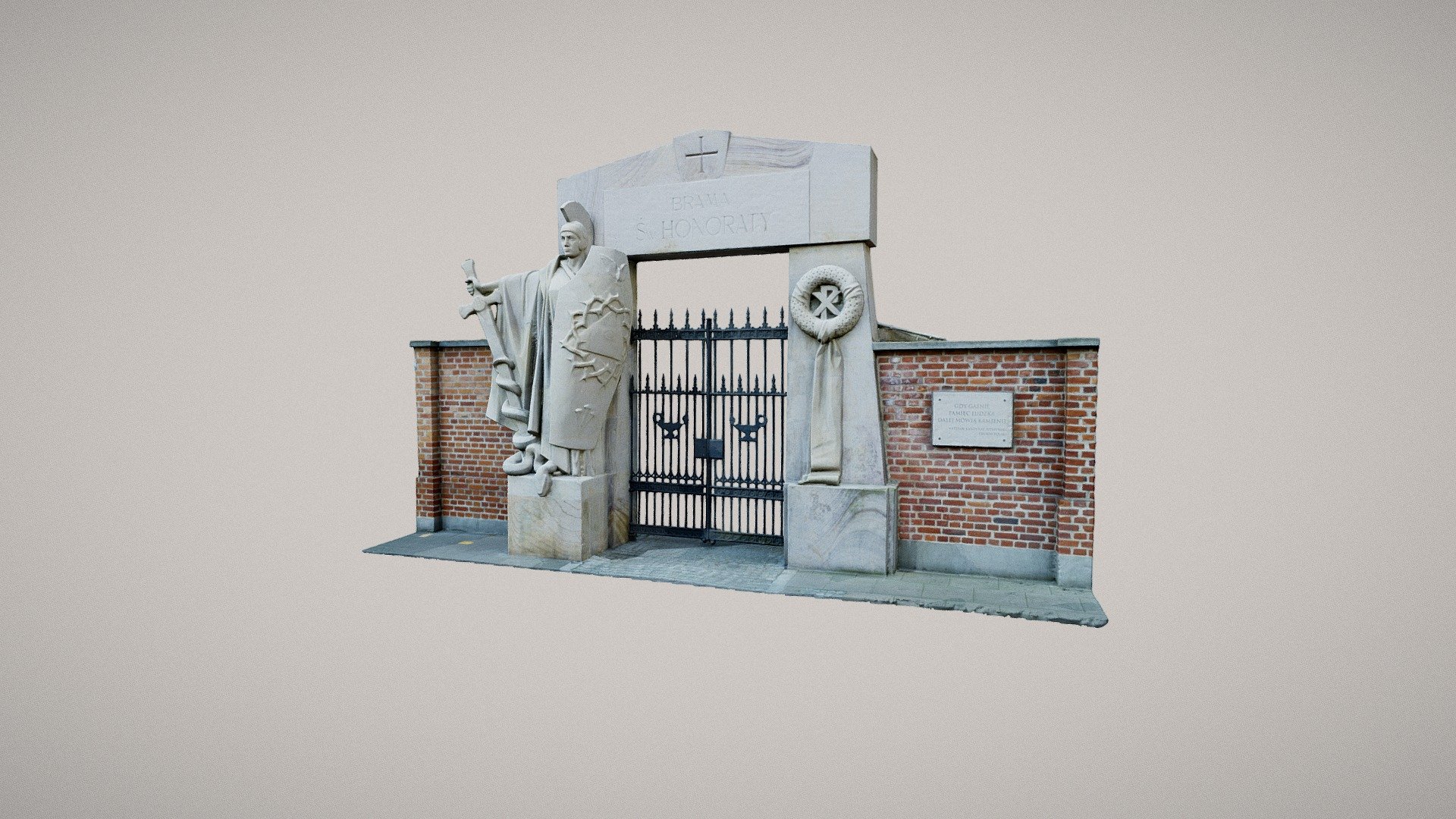 brama-sw-honoraty - 3D model by stare-powazki [0075bb4] - Sketchfab