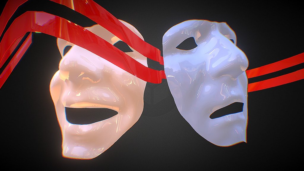 Sad & Happy Face - 3D model by soulmarine [0076a24] - Sketchfab