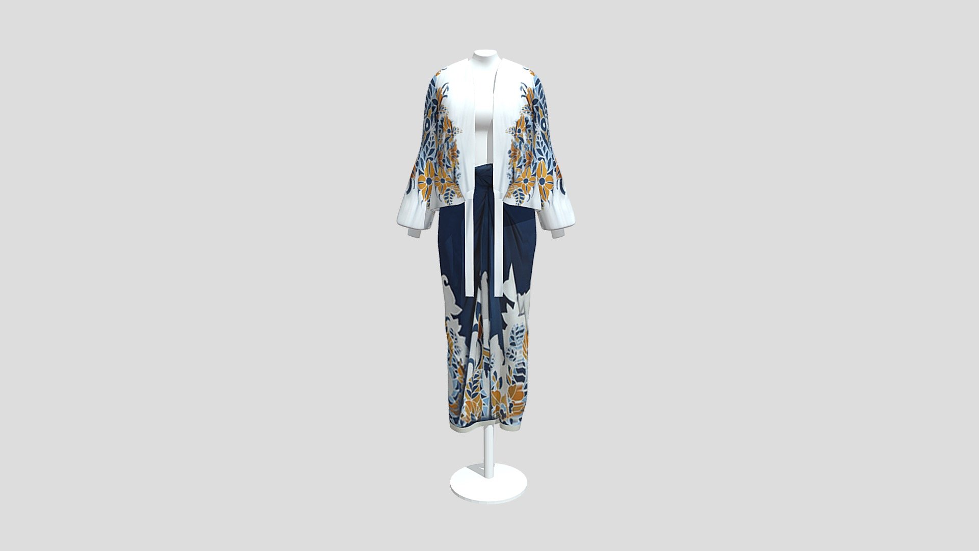 Cardigan & Pareo Batik - Download Free 3D model by eeelabvisual ...
