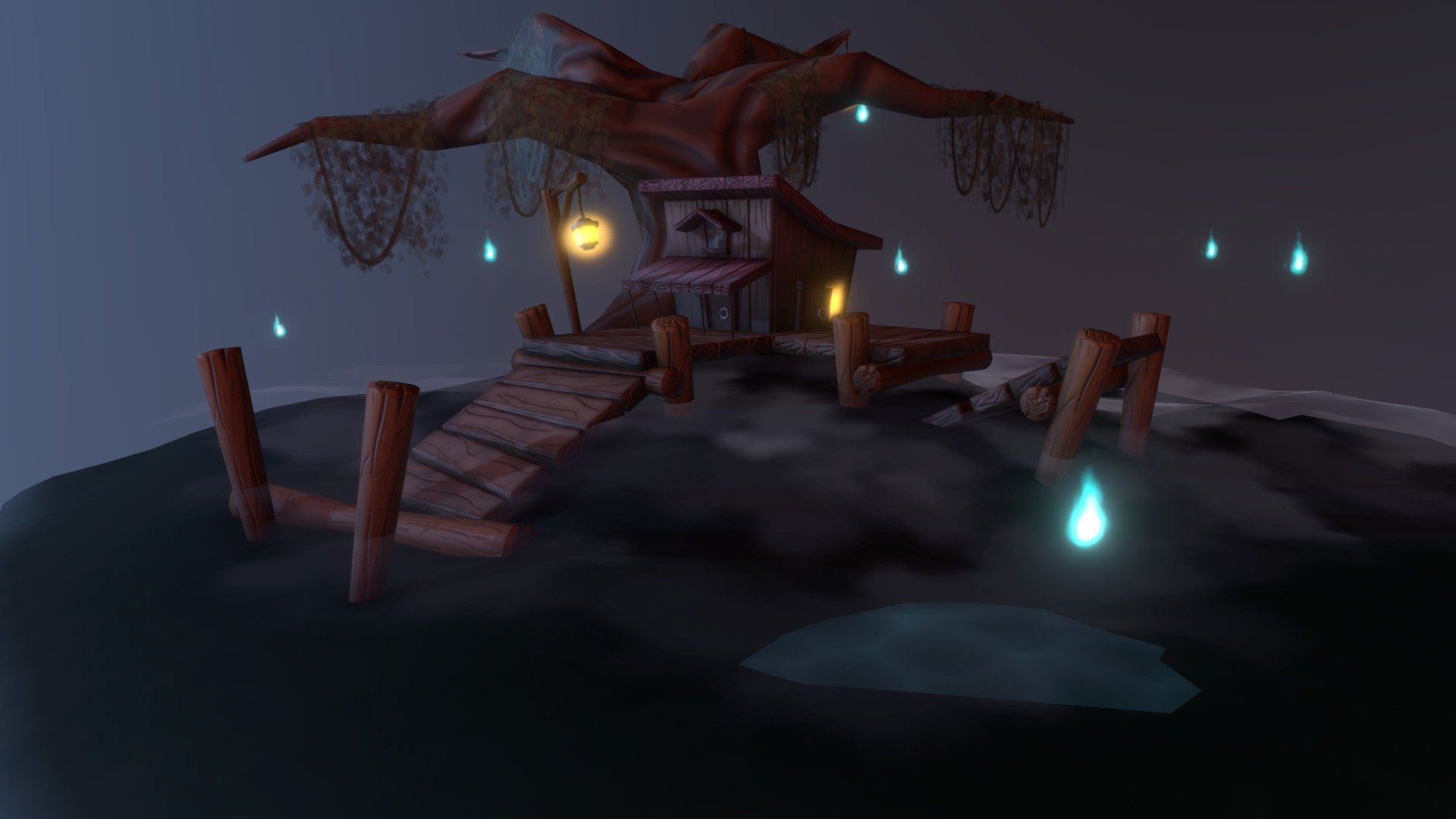 Stylised Swamp - 3D model by extratax [0077099] - Sketchfab