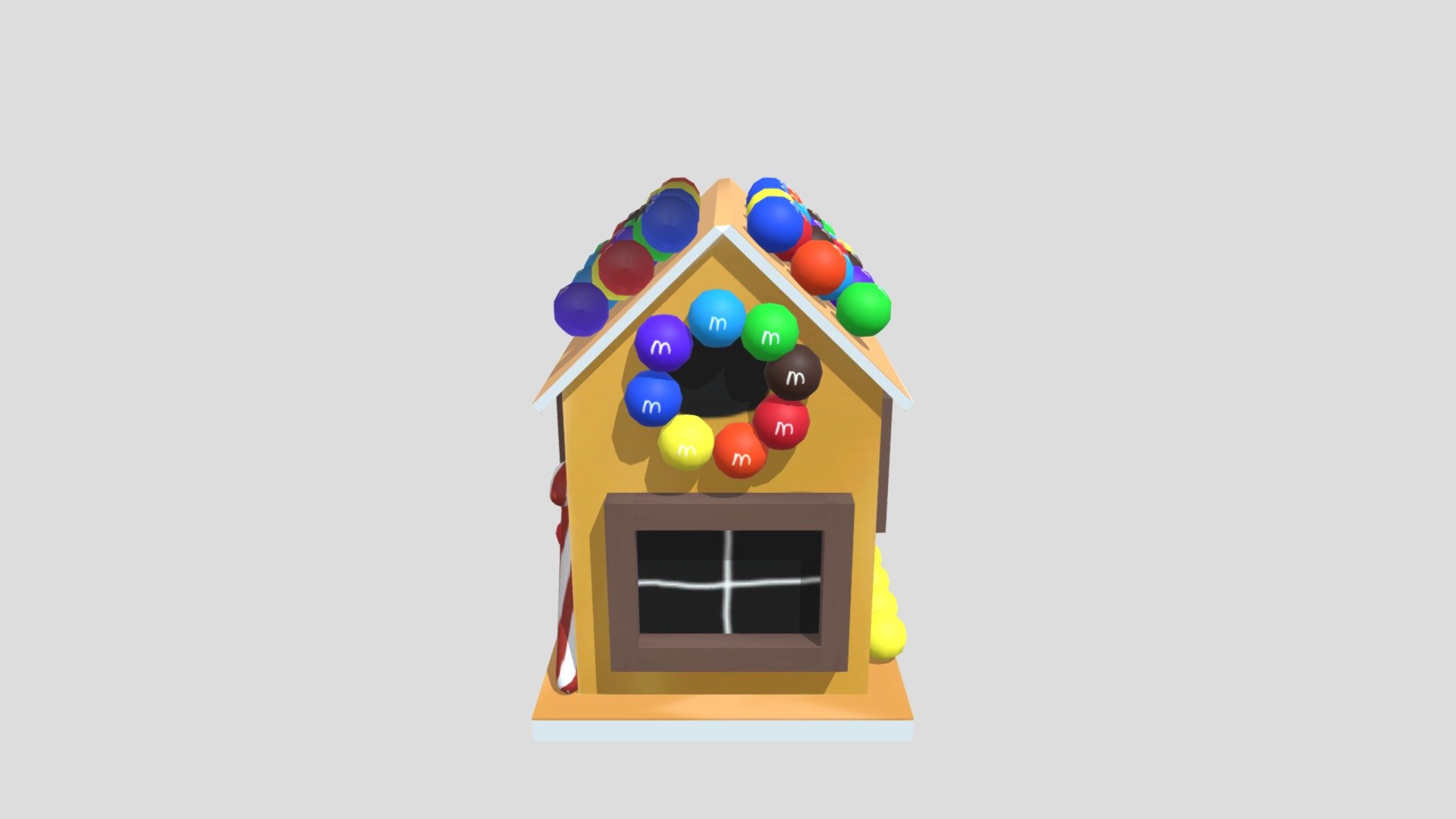 Low Poly Gingerbread House(Merry Christmas) - Download Free 3D model by ...