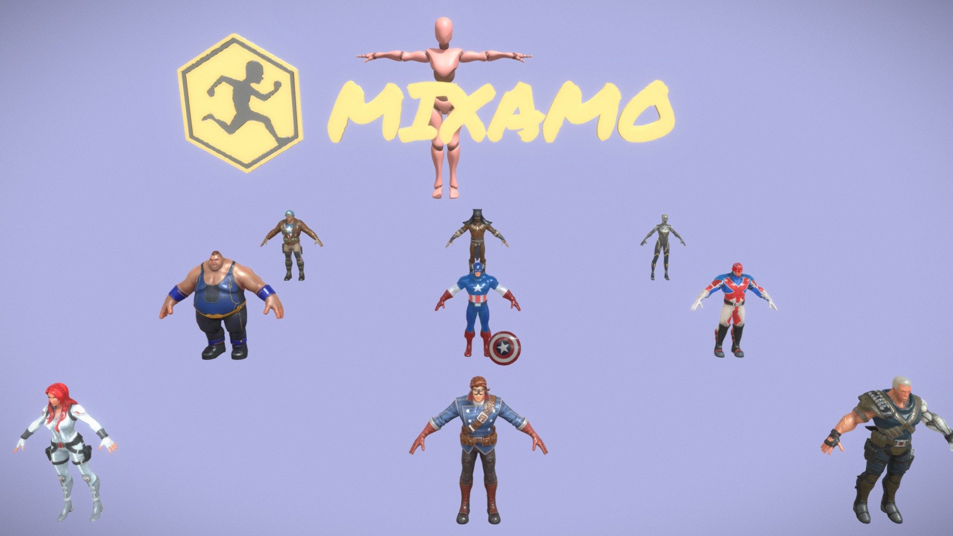 Marvel Heros Pack 2 - Buy Royalty Free 3D model by Hero Craft ...