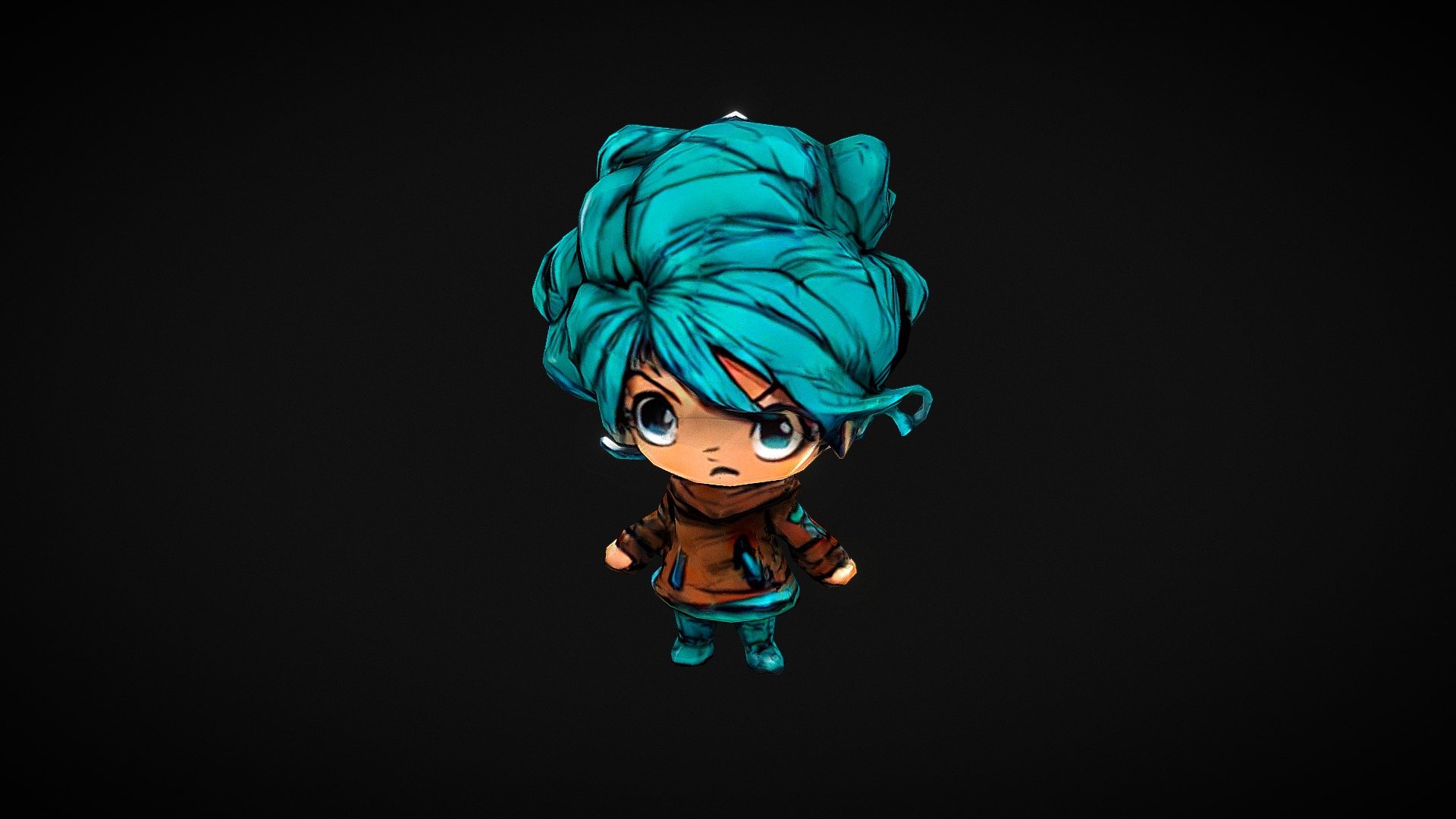 "Expressive Cartoon Hairstyle Illustration" Hair - Download Free 3D ...