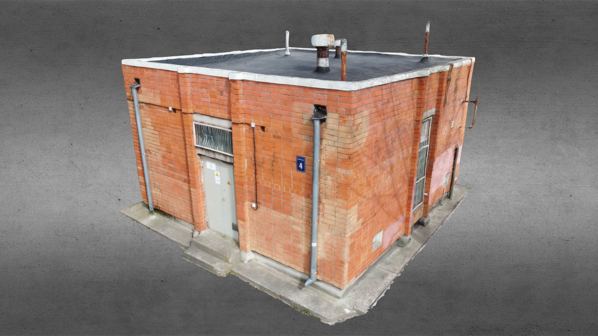 Red Brick Powerhouse - Buy Royalty Free 3D model by Abandoned Scans ...