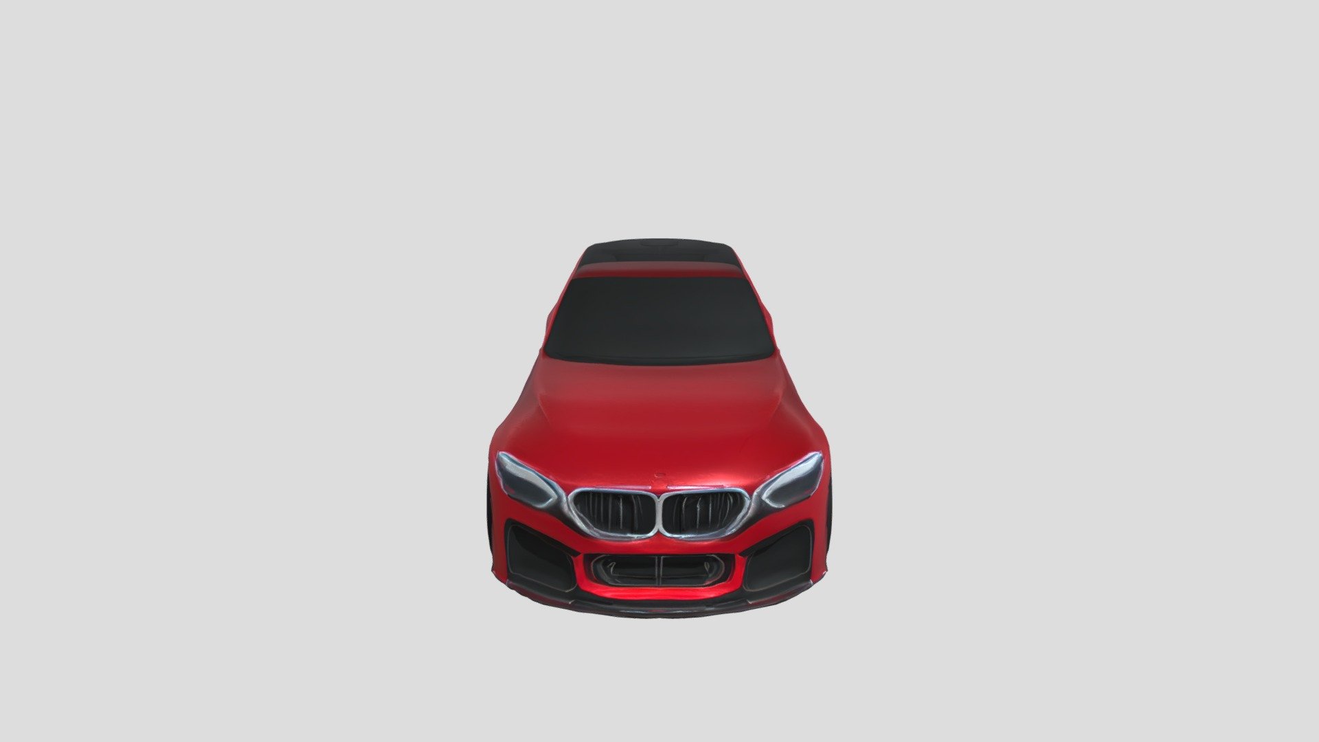red bmw m sports car front view - 3D model by erdemtmrr [0080797 ...