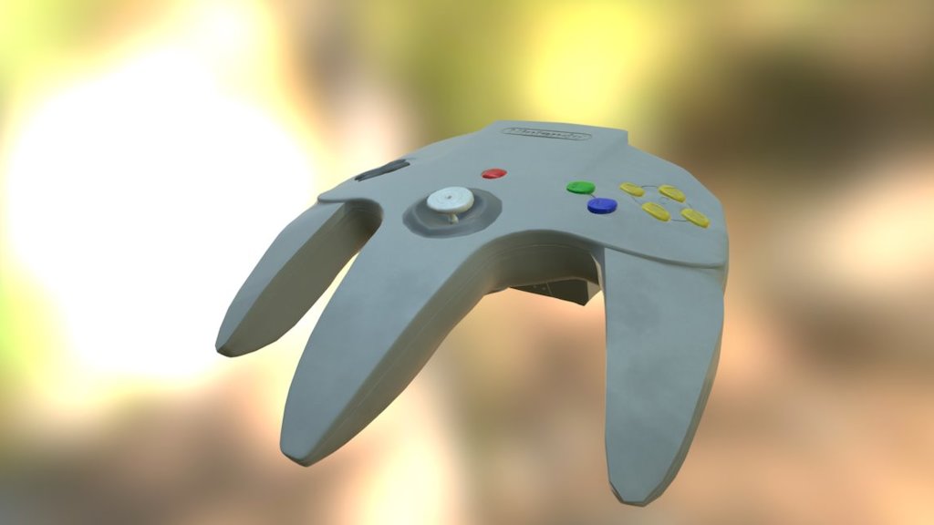 Nintendo 64 Controller (Textured) - 3D model by Eric S (@spy_doctor ...