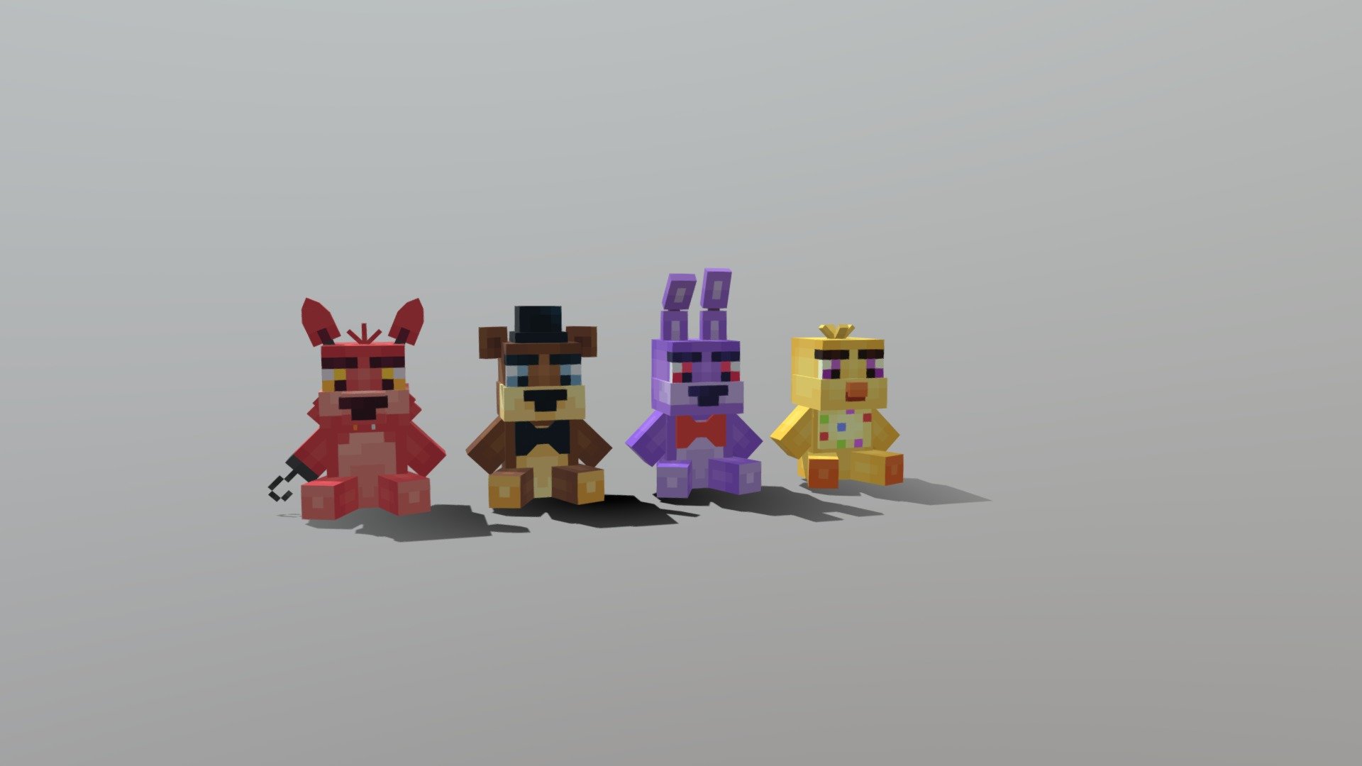 FNAF Plushies - 3D model by criiiisp [0082730] - Sketchfab
