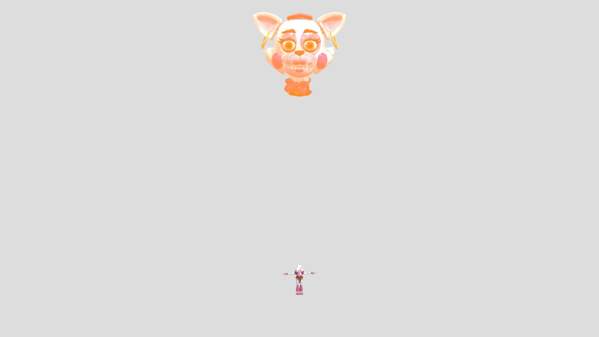 Glamrock Mangle - FNAF (FanMade) - Download Free 3D model by ⛤ 💜 ...