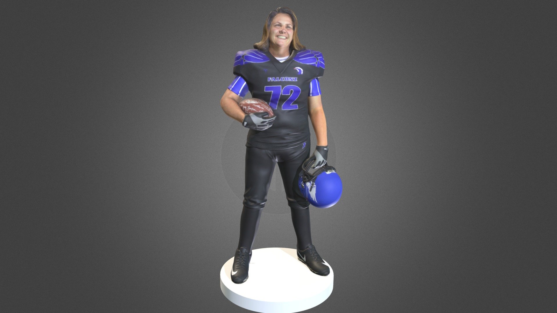 Shauna- Football - 3D model by G MEDIA (@GMEDIA3D) [00834bf] - Sketchfab