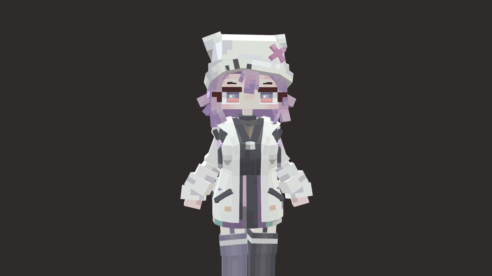 cute pink girl - 3D model by makstutis2331 [0083d49] - Sketchfab