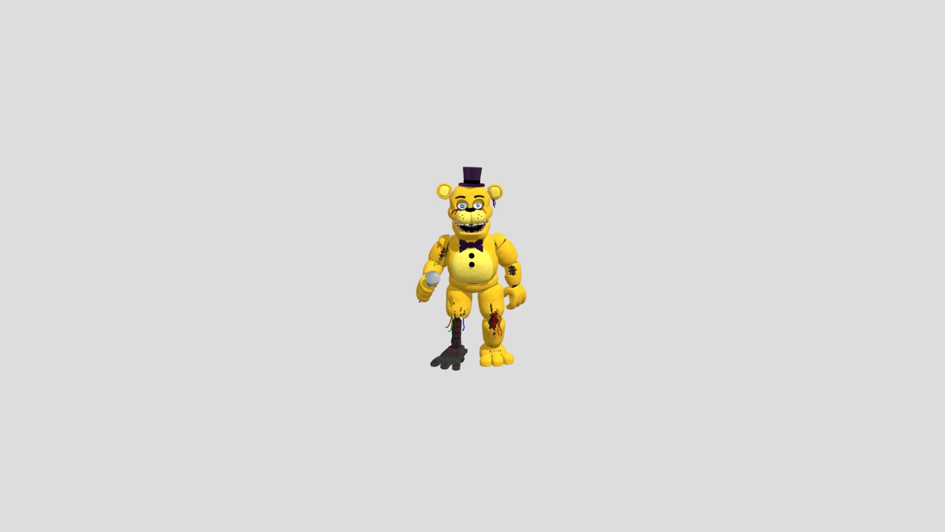 Withered Fredbear - Download Free 3D model by Grey Candy. (@Statix_9) [0085af3] - Sketchfab