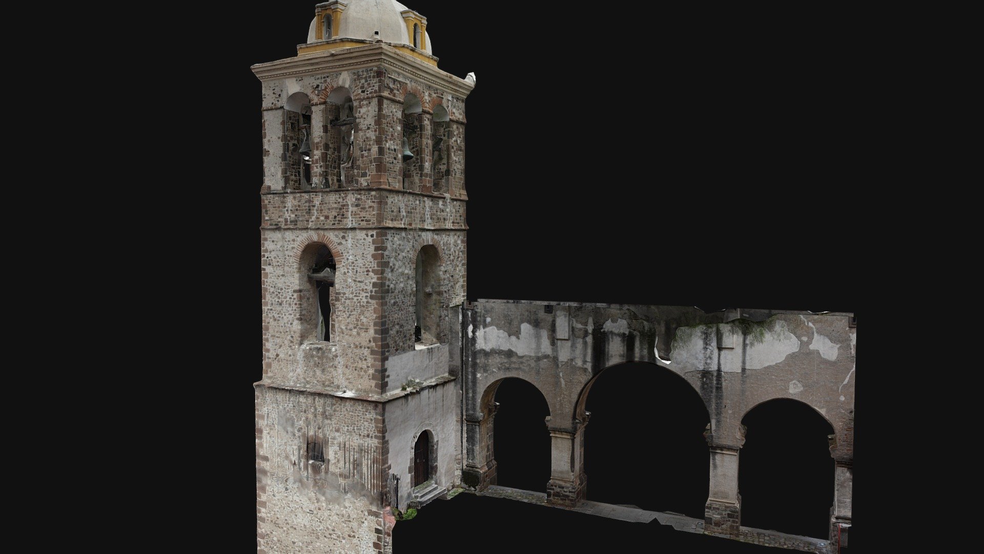 Torre exenta de La Catedral de Tlaxcala - México - 3D model by Instituto Regional del Patrimonio ...