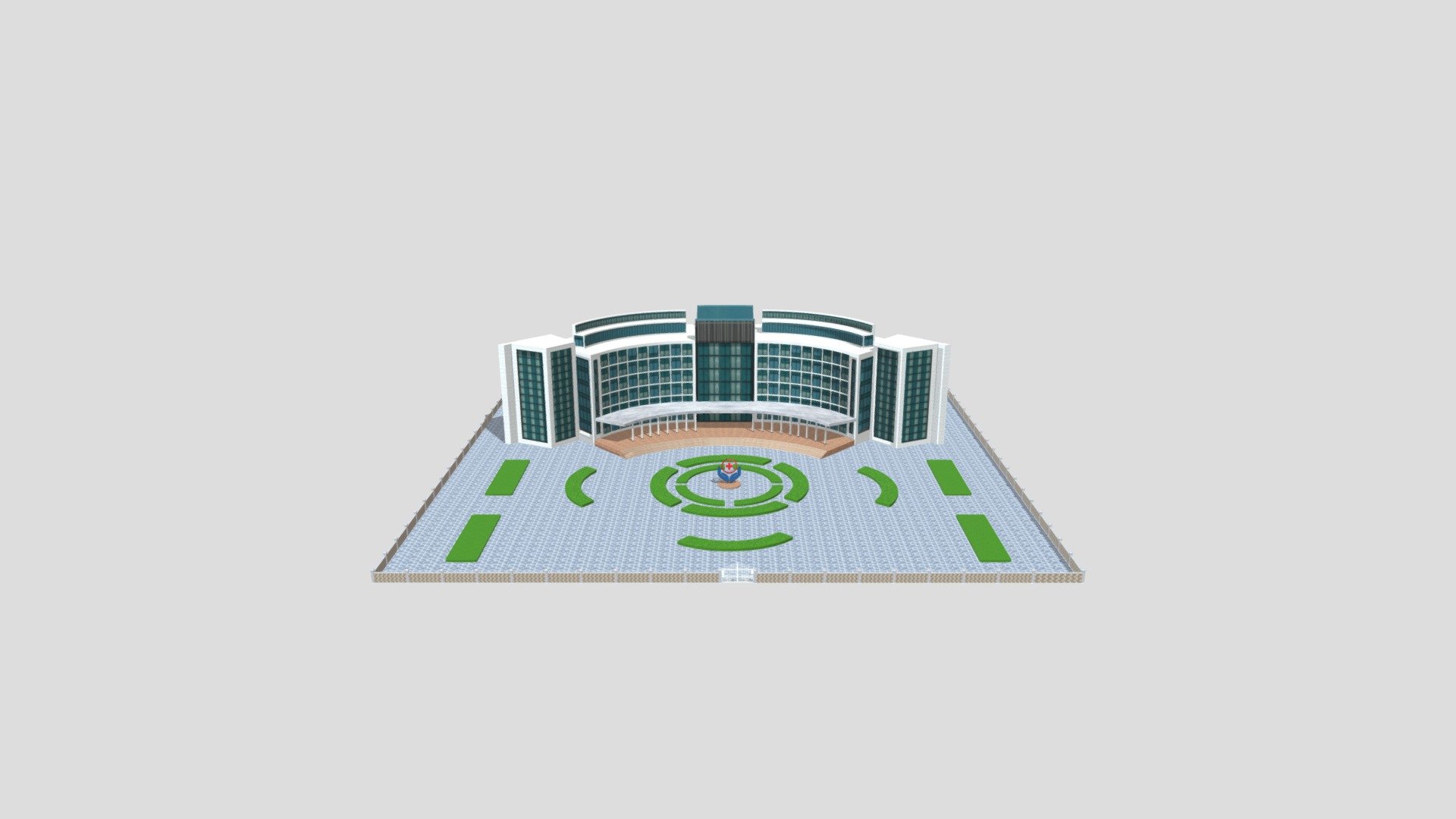Modern Hospital Building - 3D model by Mirza844 (@mirza.abdurehman844 ...