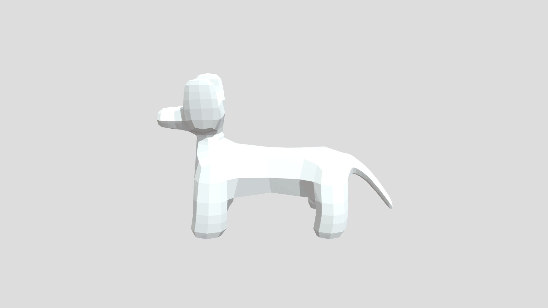 Simple Dog Model - 3D model by vilsan [0089165] - Sketchfab