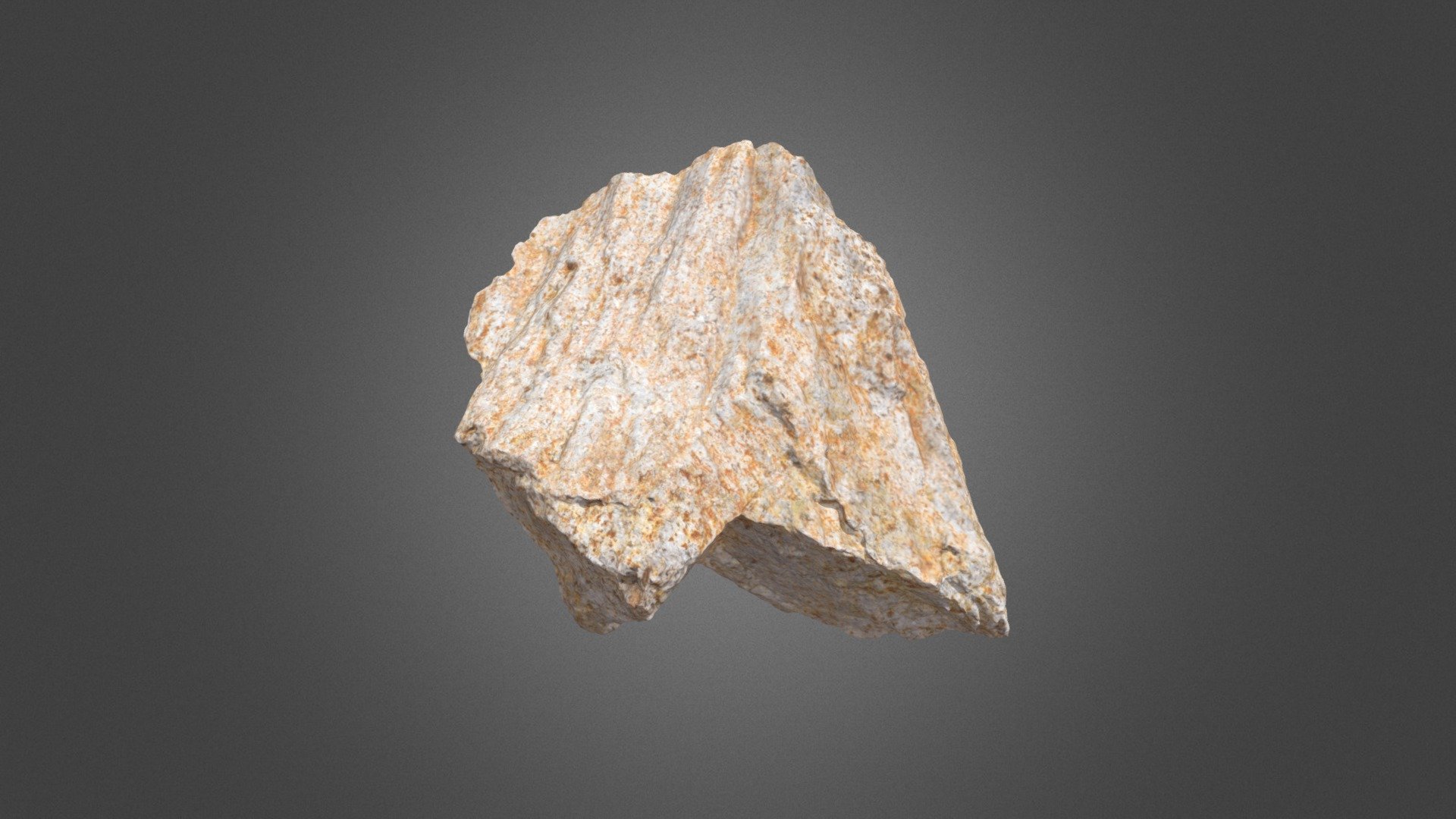 Shatter cone in granite, Nördlinger Ries - 3D model by Delft Meteorite ...
