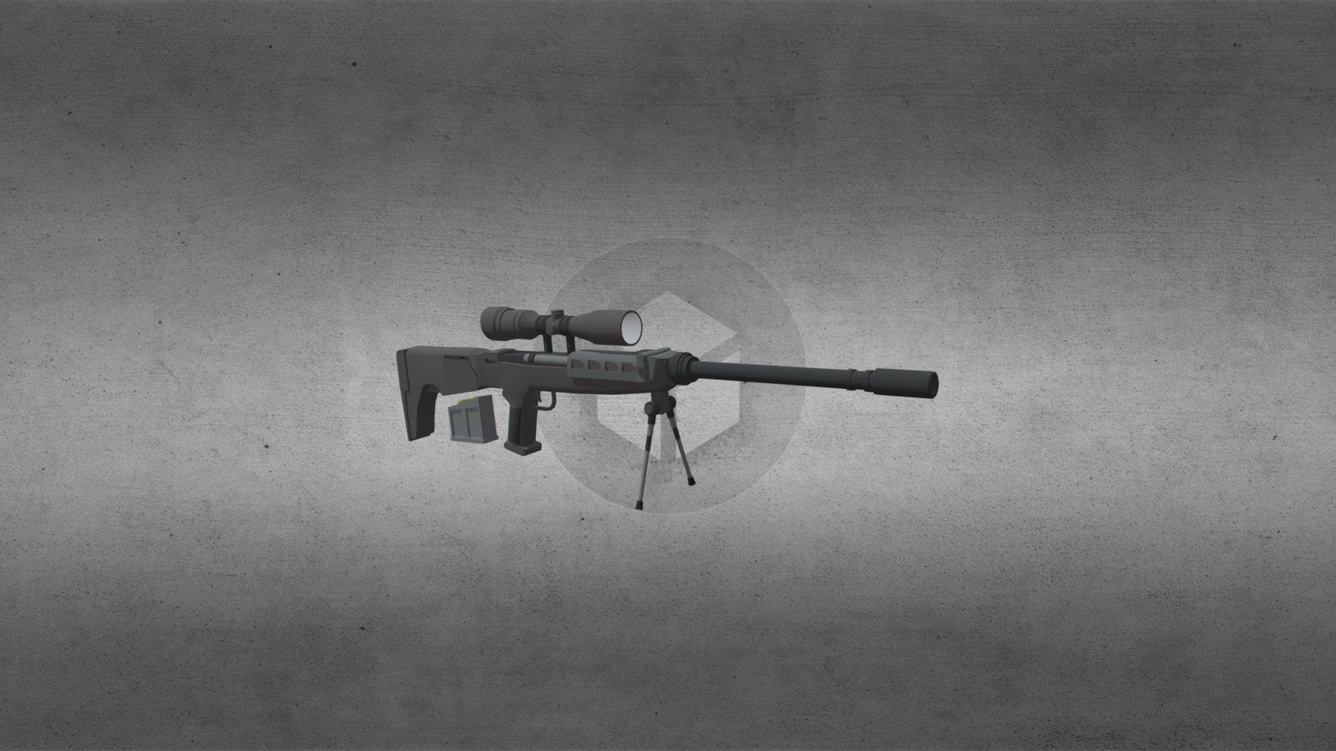 Low-Poly Sniper Rifle - Download Free 3D model by MasterBozo [008dc23 ...