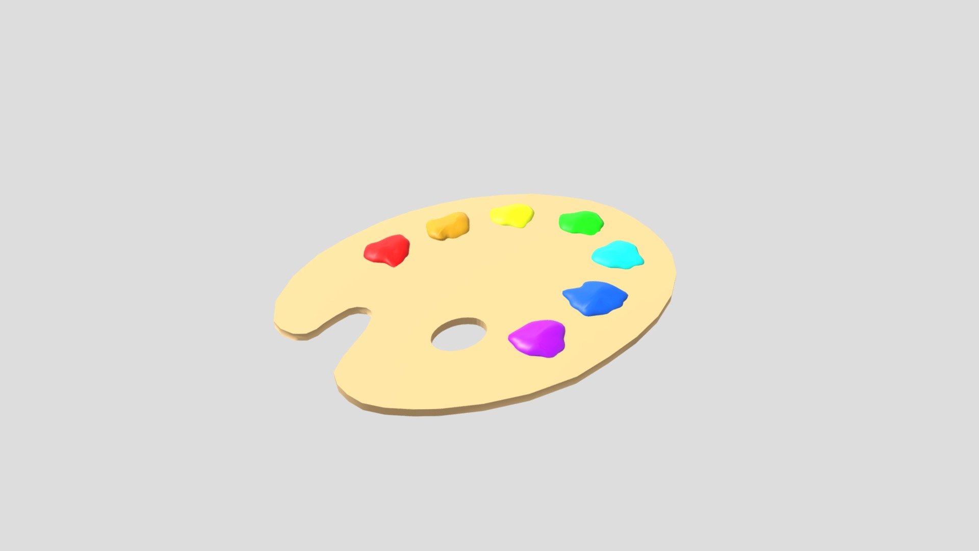 color-palette - Download Free 3D model by Mylom [008def4] - Sketchfab