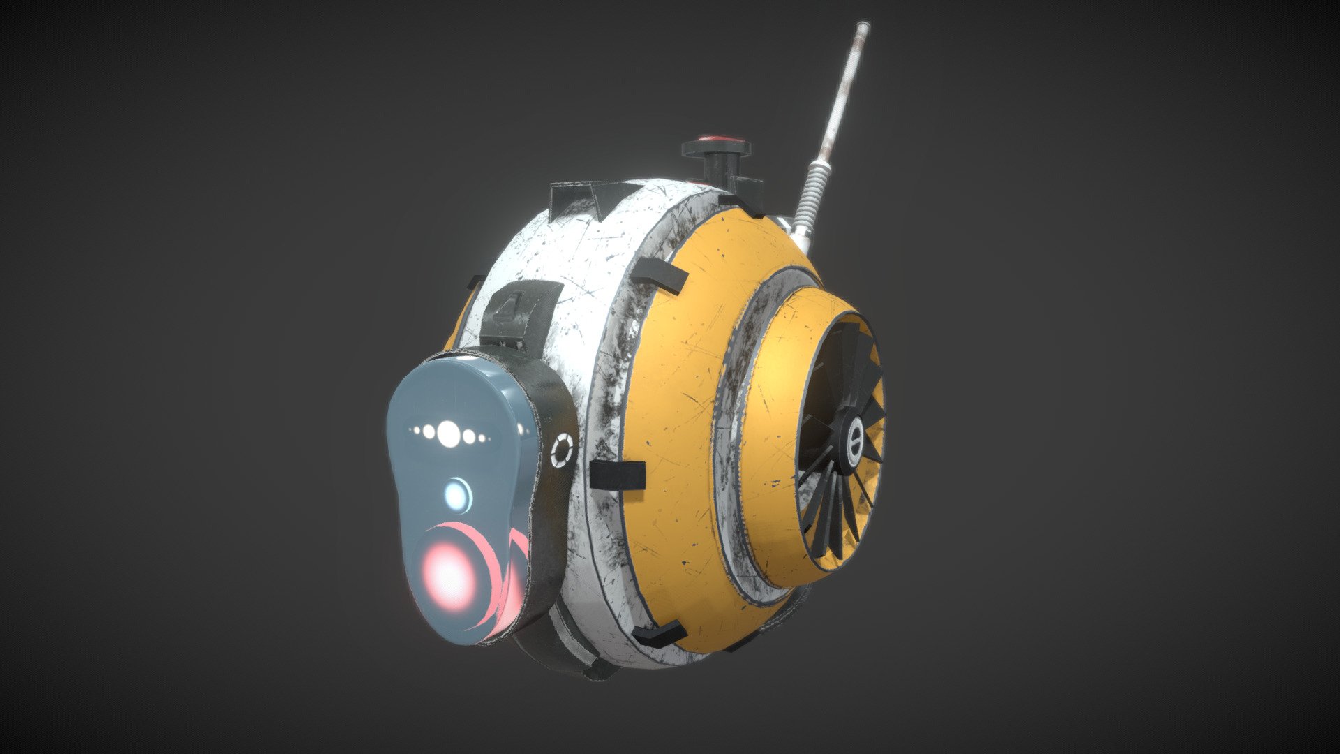 Scanner Bot - Download Free 3D model by mj.artsi [0090753] - Sketchfab