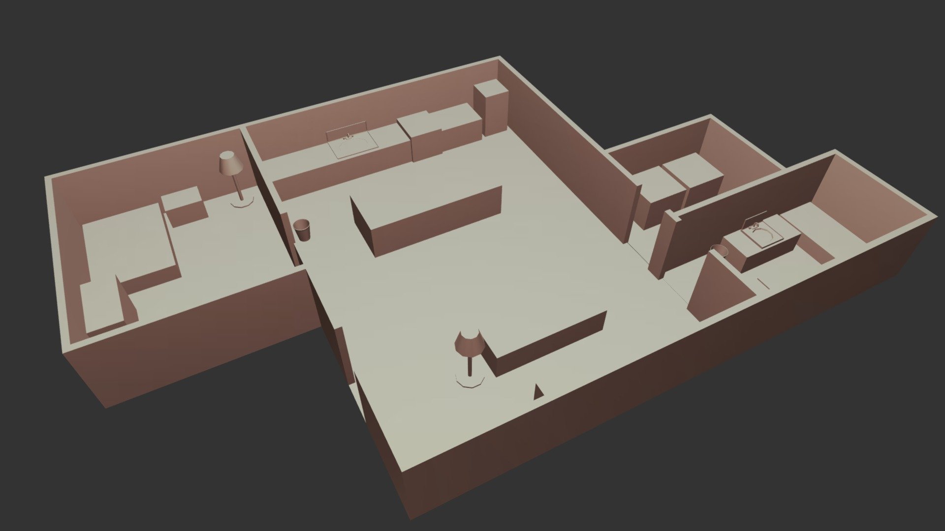 Floor Plan Blockout - 3D model by TK (@ttkurok) [0090ace] - Sketchfab
