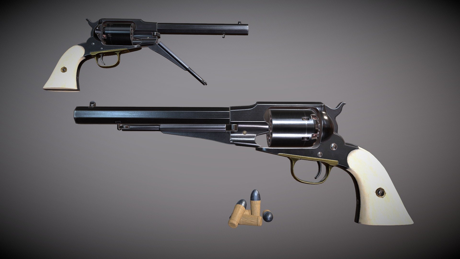 Remington 1858 - Buy Royalty Free 3D model by Wallerion [0093800 ...