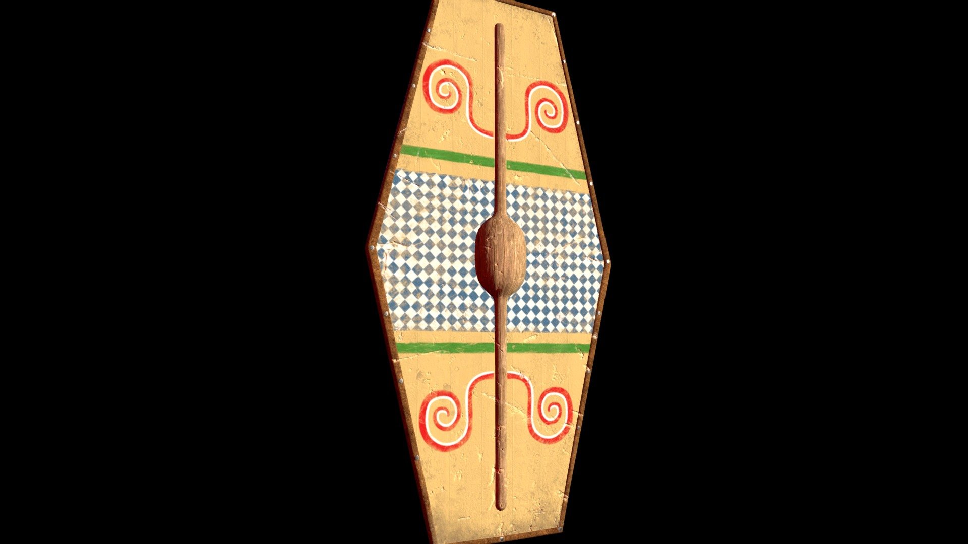 Gallic Shield #3 - Buy Royalty Free 3D model by The Ancient Forge ...