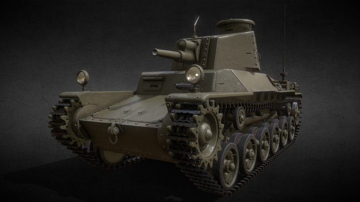 Japanese-tank 3D models - Sketchfab
