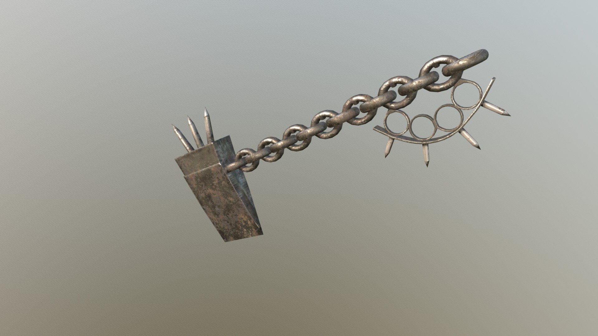 Spiked Chain Axe - 3D model by LMMichel [009a851] - Sketchfab