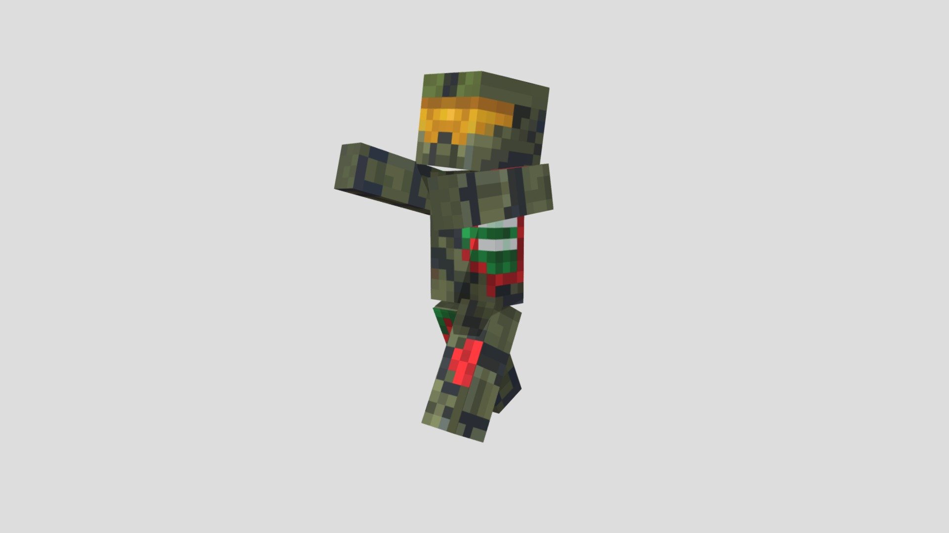 Zombified Master Chief Minecraft Character - 3D model by Dylan.TYL ...