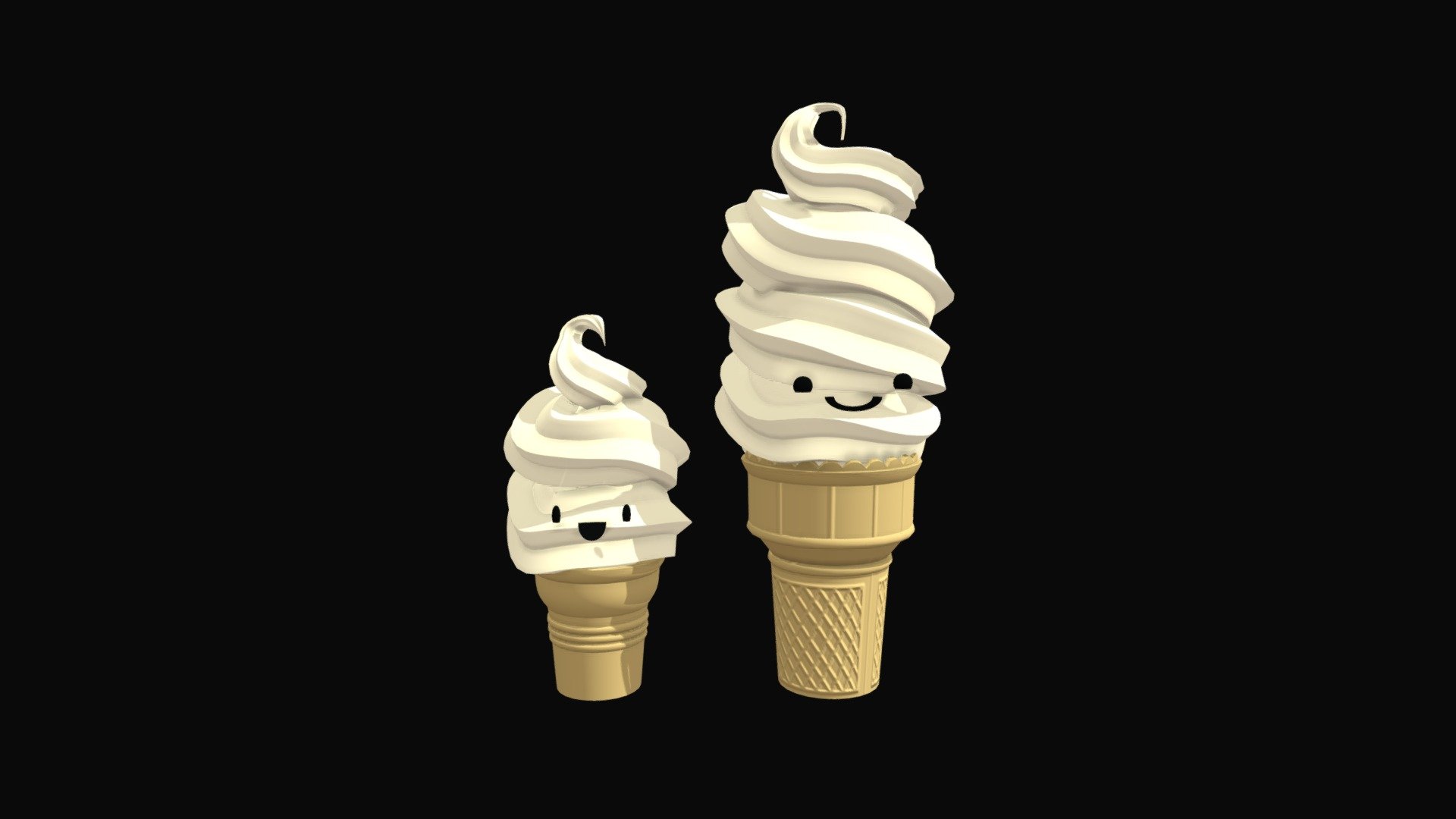 Cartoon Ice Cream - 3D model by Steeven Gaulin (@sgaulin) [009cb4b ...