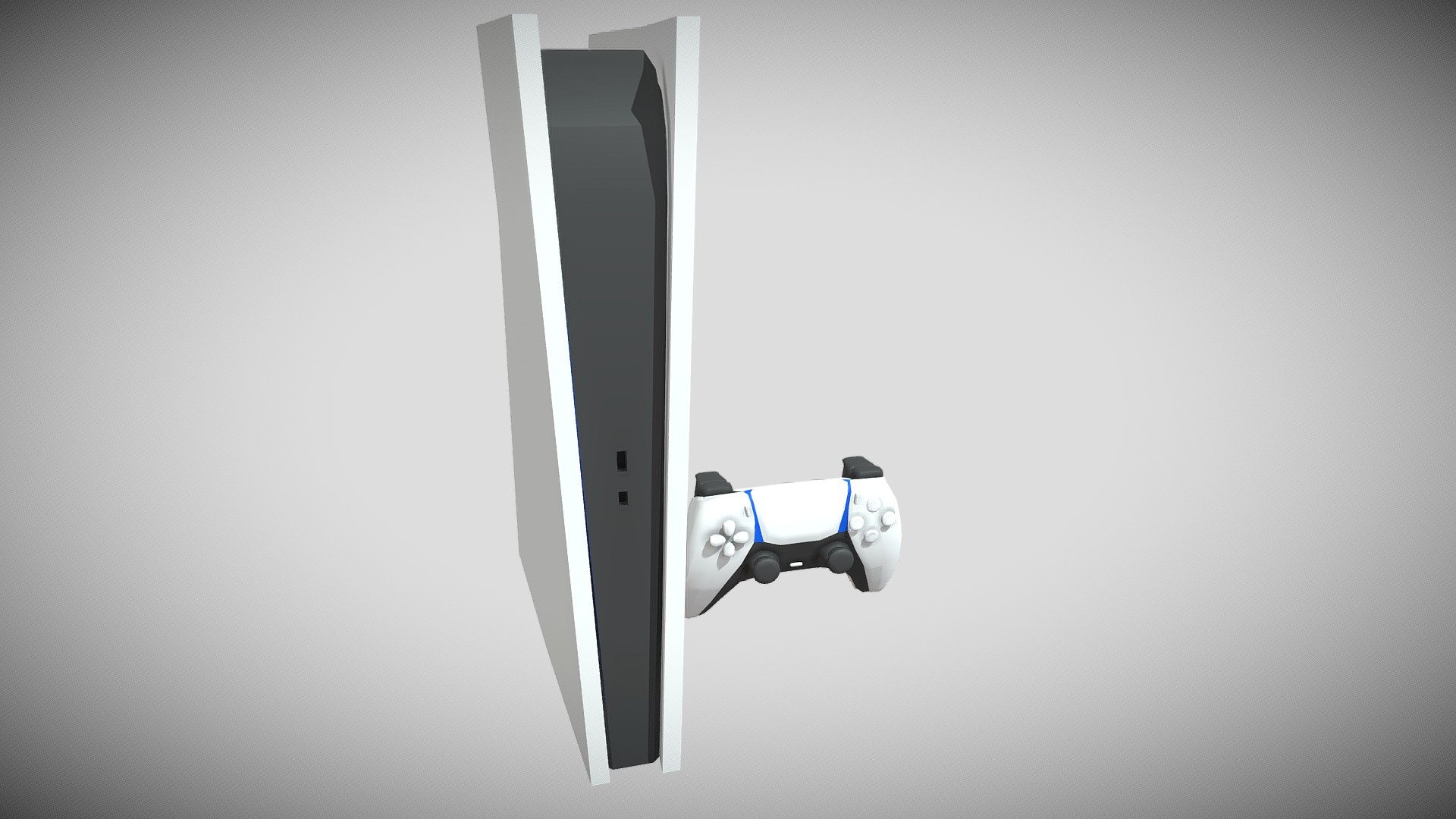 ps5 - PlayStation 5 and Controller - 3D model by Devongod [009e739 ...