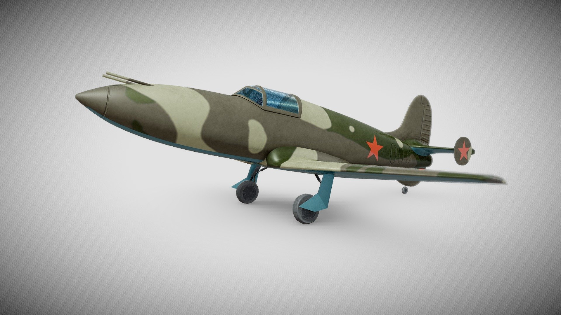 Jet fighter BI-1 - 3D model by AkSdev [00a2873] - Sketchfab