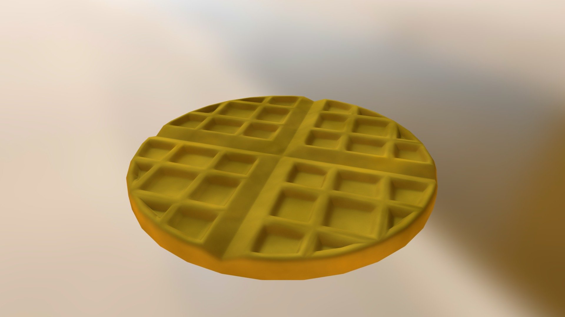 Waffle 1 Low Res - 3D model by eelis [00a684c] - Sketchfab